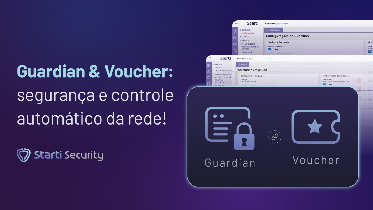 Guardian & Voucher: segurança e controle automático da rede! - YouTube