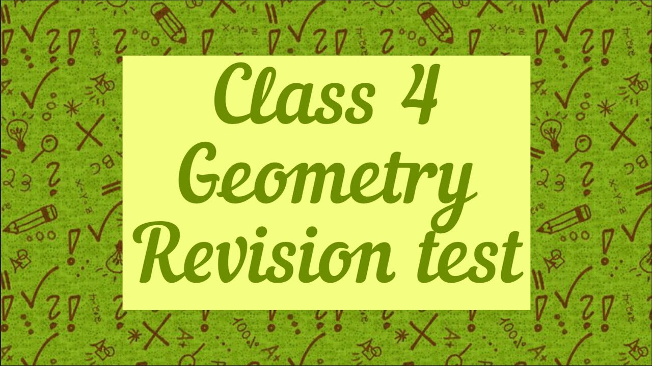 Class 4 Maths CBSE | Geometry | Revision 2 | Test - YouTube