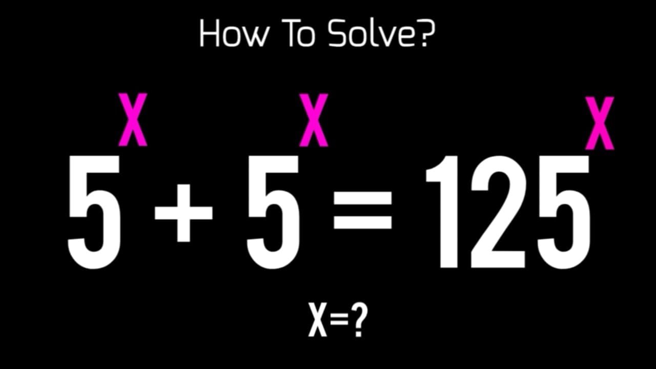 Algebra Exponential Equation ️ - YouTube