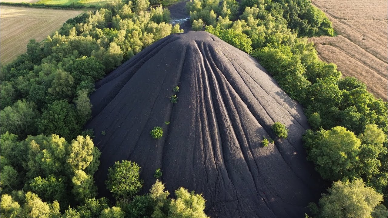 Paulton Batch - Midsomer Norton Volcano - Aerial fly over - Somerset ...