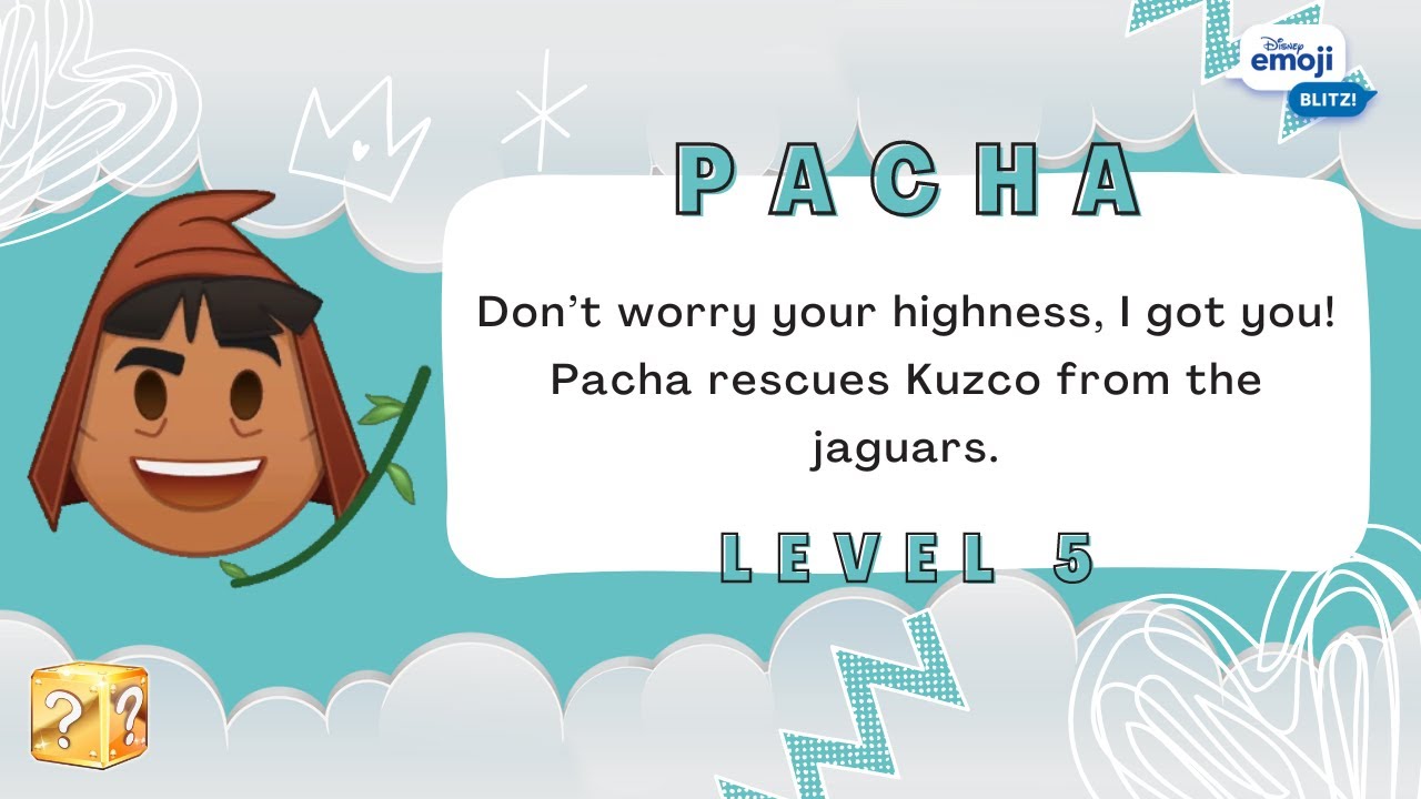 Disney Emoji Blitz - Pacha (Level 5) - The Emperor’s New Groove - Gold ...