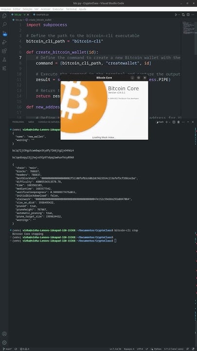 Python + Bitcoin core - YouTube