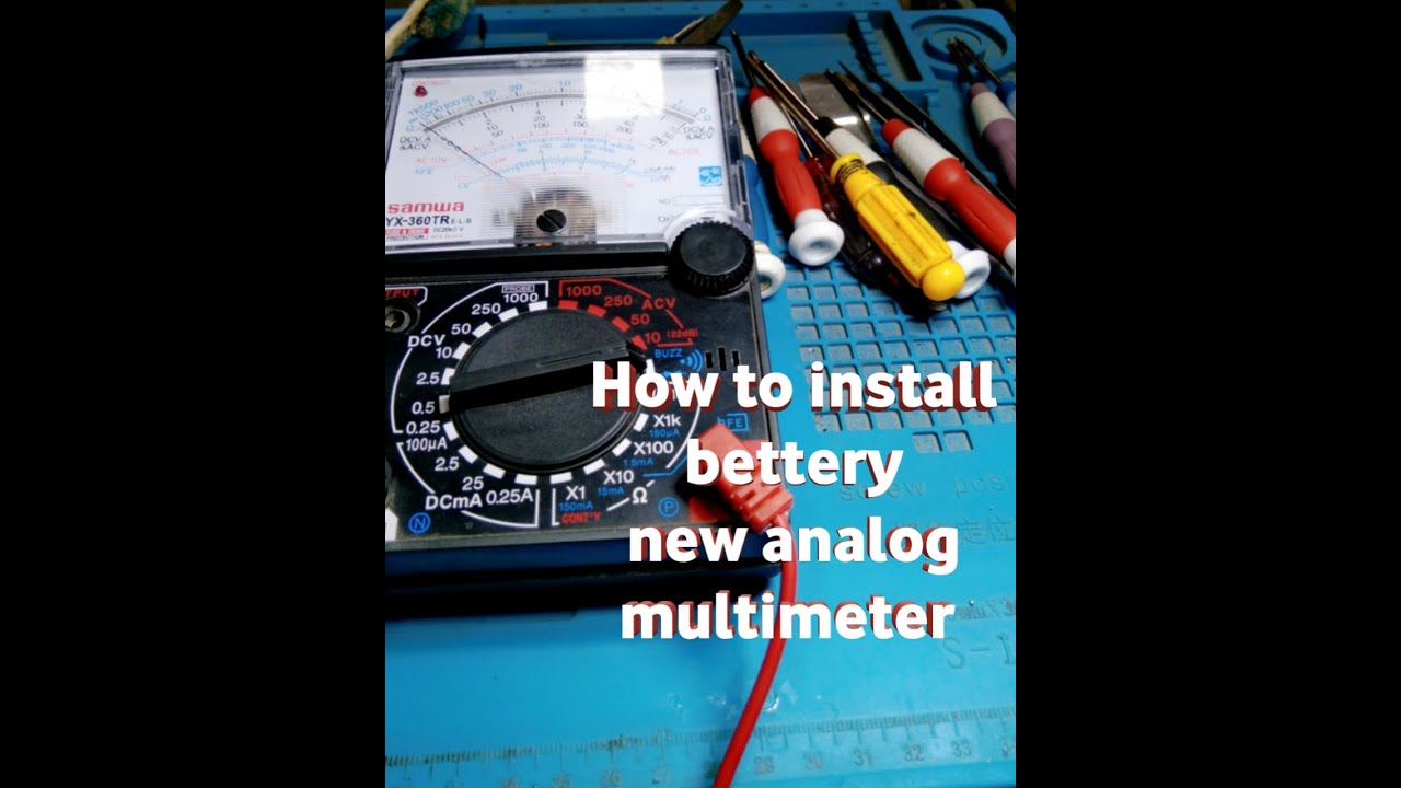How to install bettery analog multimeter #howto #youtube #how #umar #trending #tech - YouTube