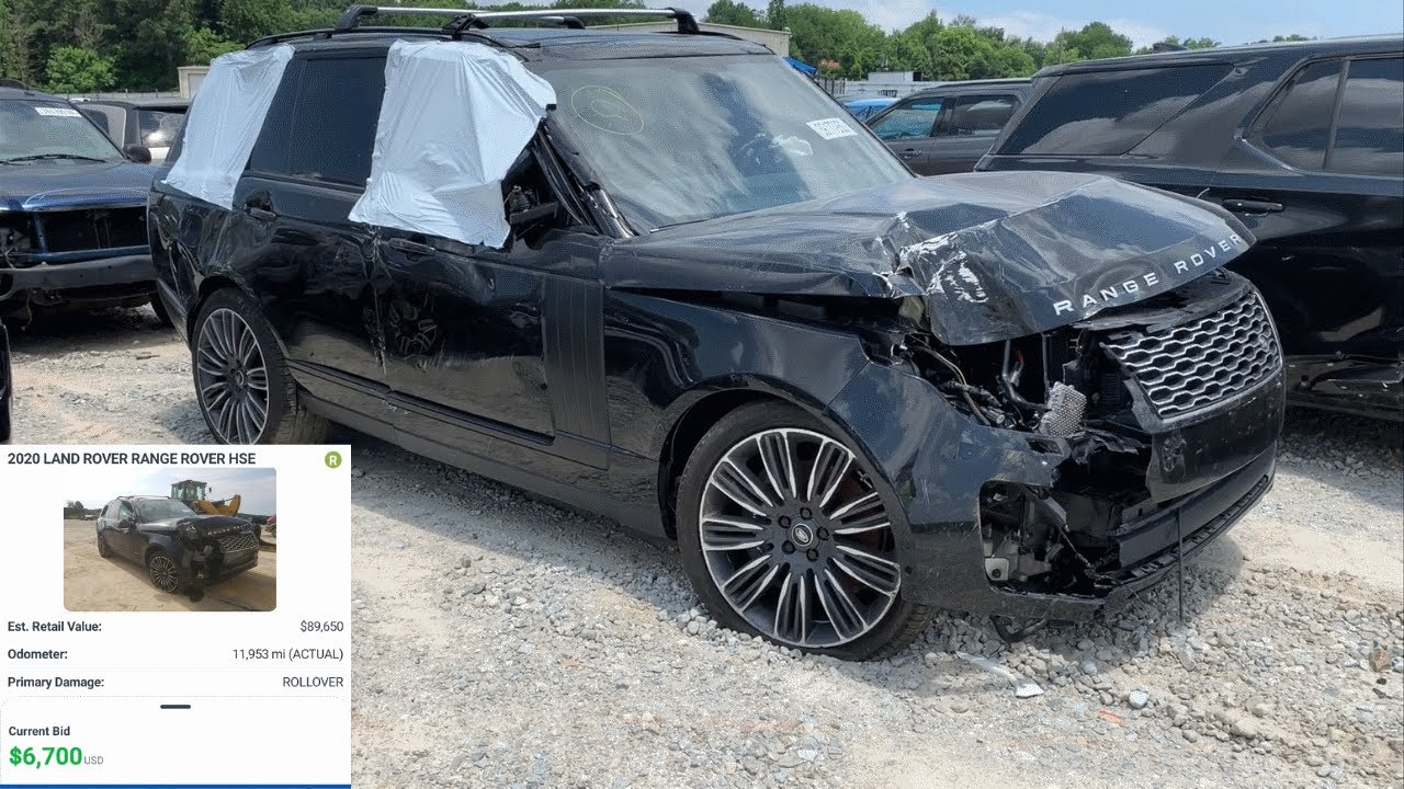 Copart Walk Around + Carnage + 2020 Land Rover Range Rover HSE $6700 ...