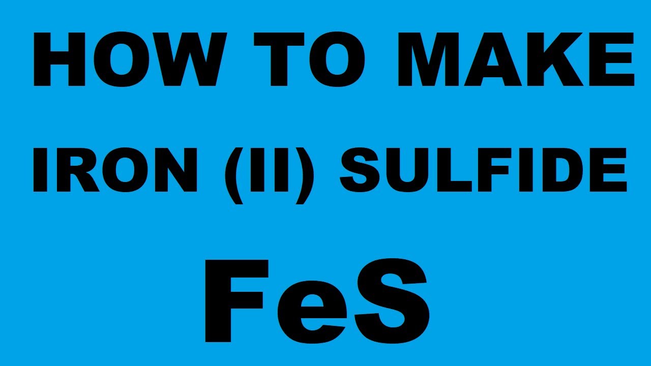HOW TO MAKE IRON SULFIDE - DEMİR SÜLFÜR NASIL YAPILIR - YouTube