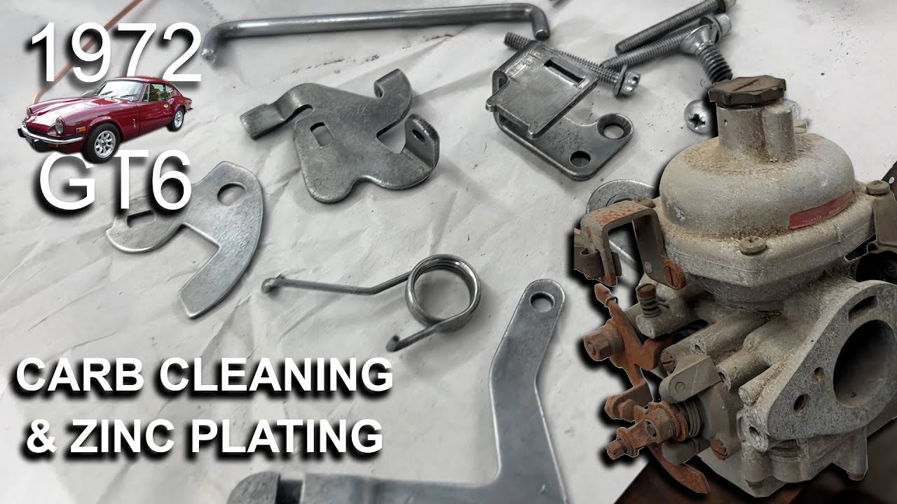 1972 Triumph GT6 - Part 90 - Cleaning The Carbs and Zinc Plating the ...