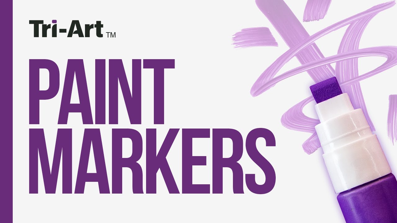 How to use Tri-Art Paint Markers - YouTube