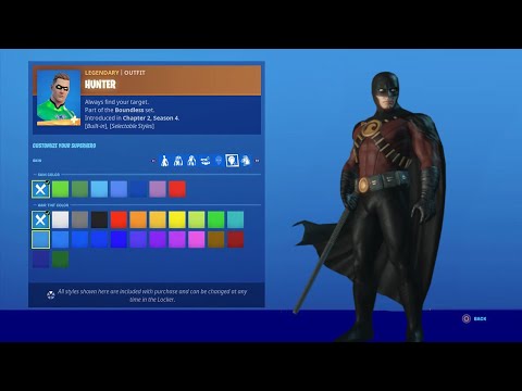 How To Make RED ROBIN In Fortnite - Hunter Skin - YouTube