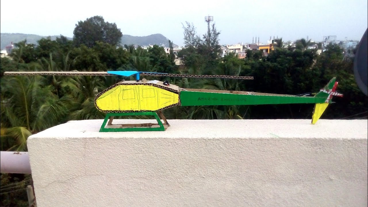 How to make a helicopter - helicopter - YouTube