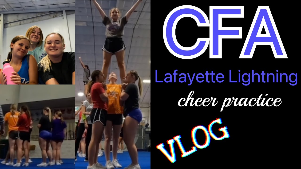 CHAMPION FORCE ATHLETICS: Lafayette Lightning cheer vlog - YouTube