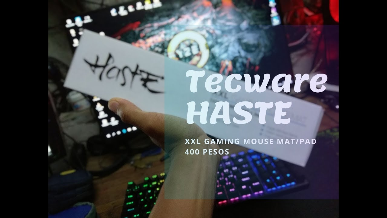 Tecware haste XXL gaming mouse mat/pad REVIEW IN TAGALOG - YouTube