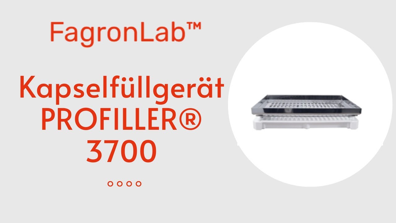 ProFiller 3700 Kapselfüllmaschine für die maximale Produktivität - YouTube