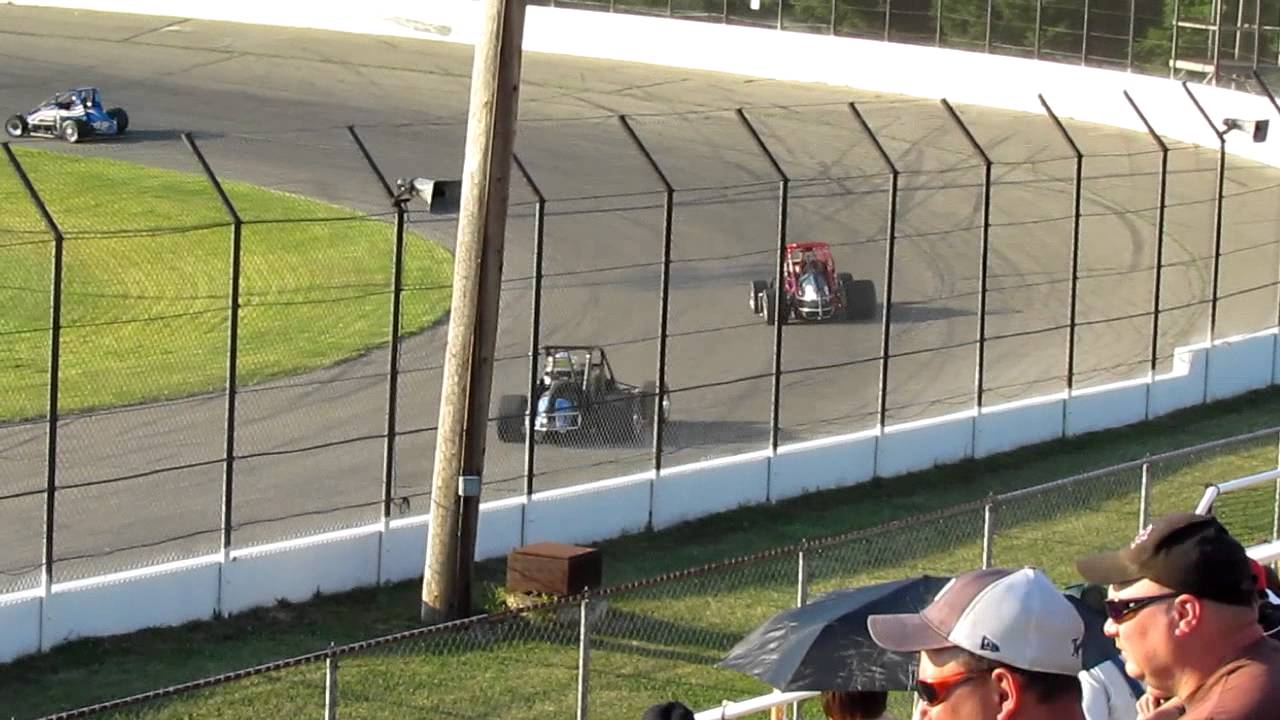 Dustin Daggett Heat Race 2 Springport Speedway Asphalt 6-9-12.mov - YouTube