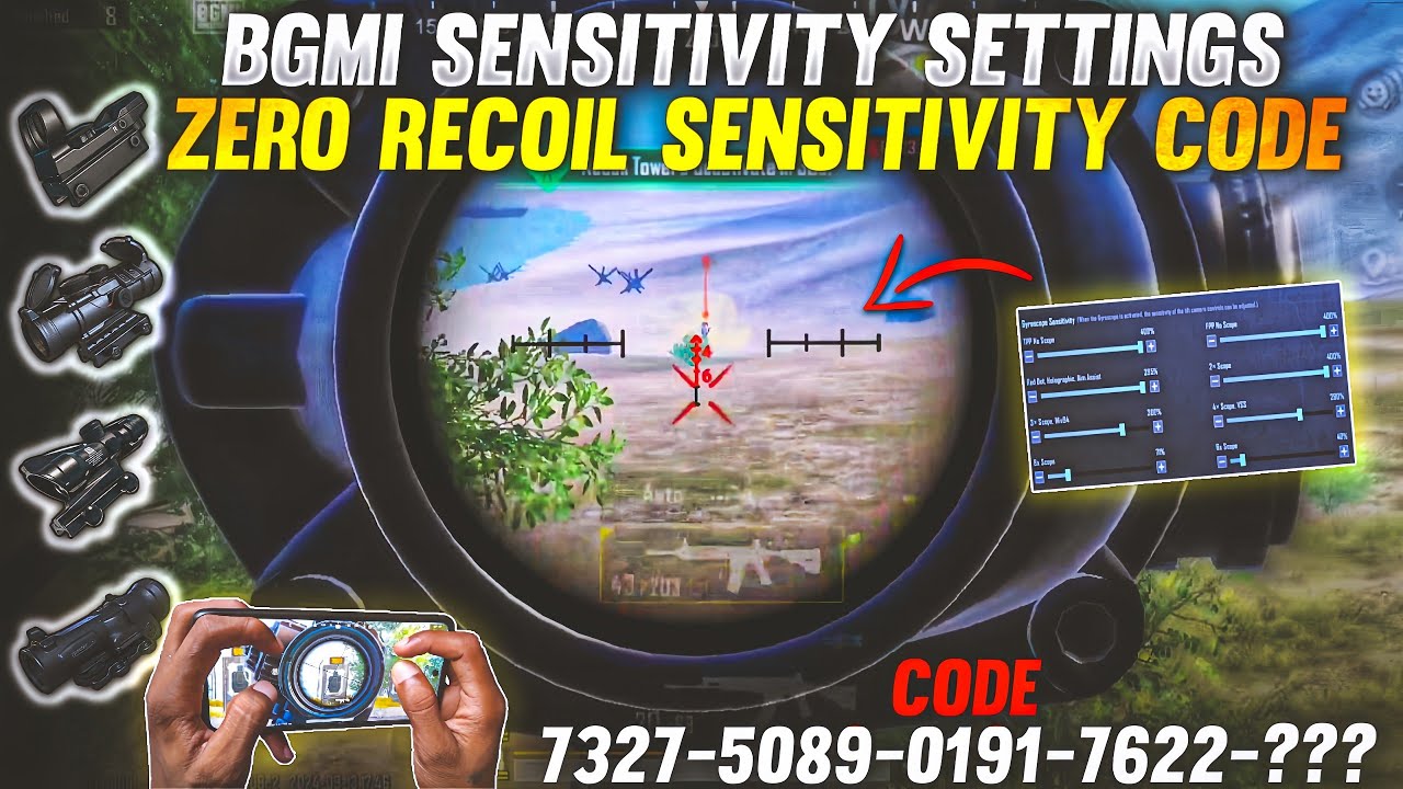 NEW UPDATE 3.4 !!🔥BEST SENSITIVITY CODE+CONTROL SETTINGS BGMI/PUBG ...