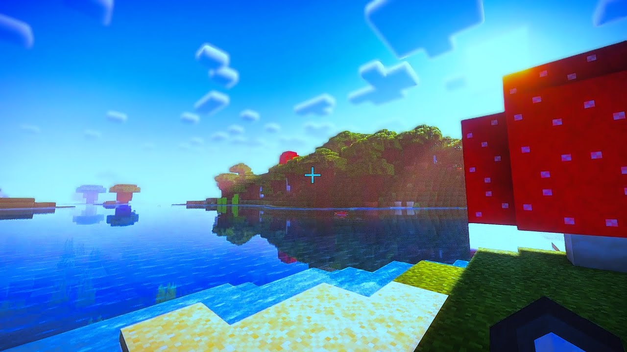 Minecraft reimagined shaders beautiful scene and music... - YouTube