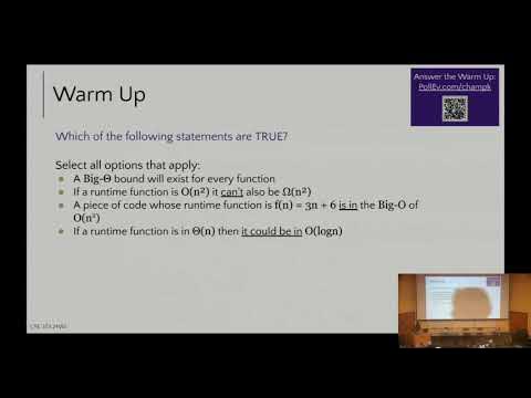 [CSE 373 WI24] Lecture 05: Big O & Case Analysis - YouTube