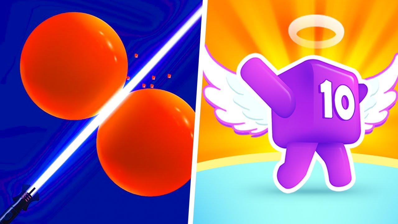 Laser Bubbles vs Level Up Numbers - 2⭐123456789 Max Level Gameplay ...