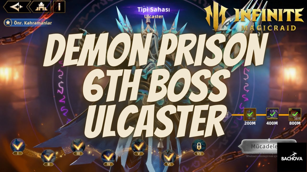 Infinite Magicraid-Demon Prison 6th Boss Ulcaster - YouTube