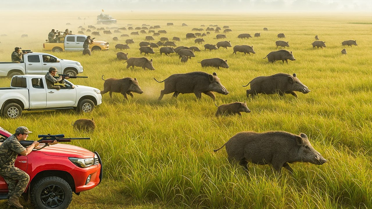 Epic Wild Boar Chase Begins After Largest Nest Ever Discovered - YouTube