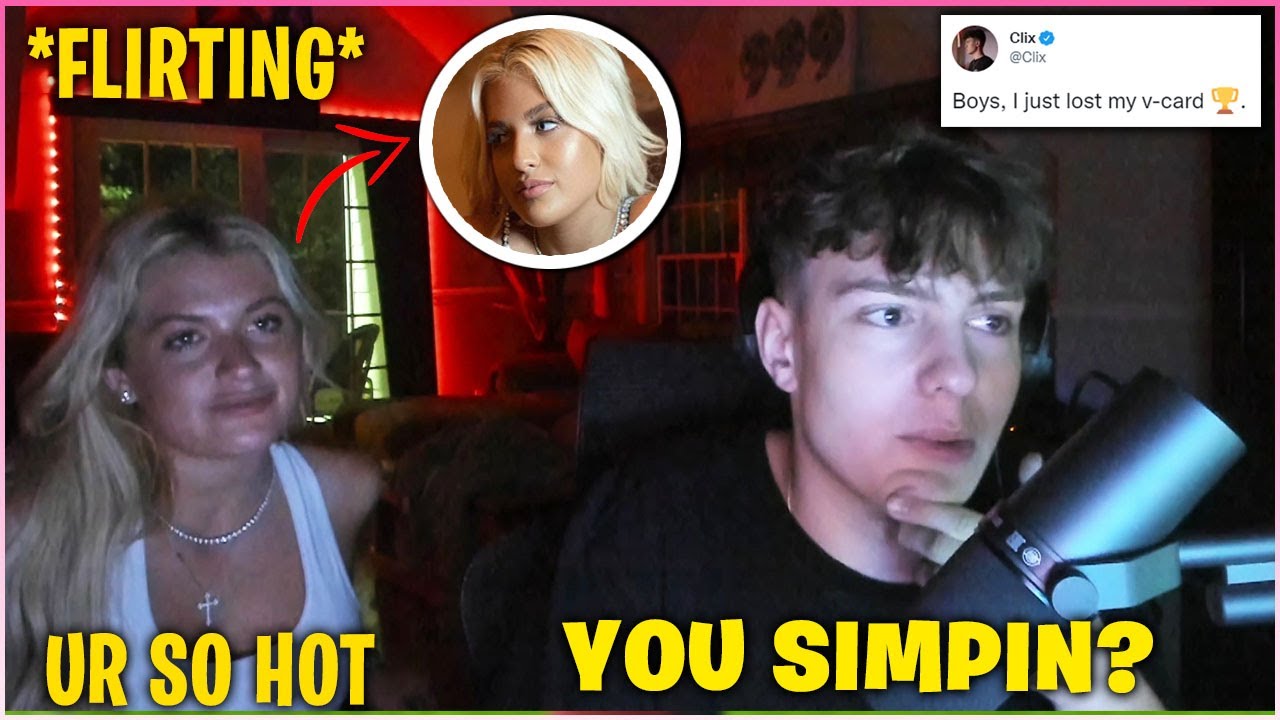 CLIX BLUSHES After NEW GIRLFRIEND FLIRTS With Him On Live Stream ...