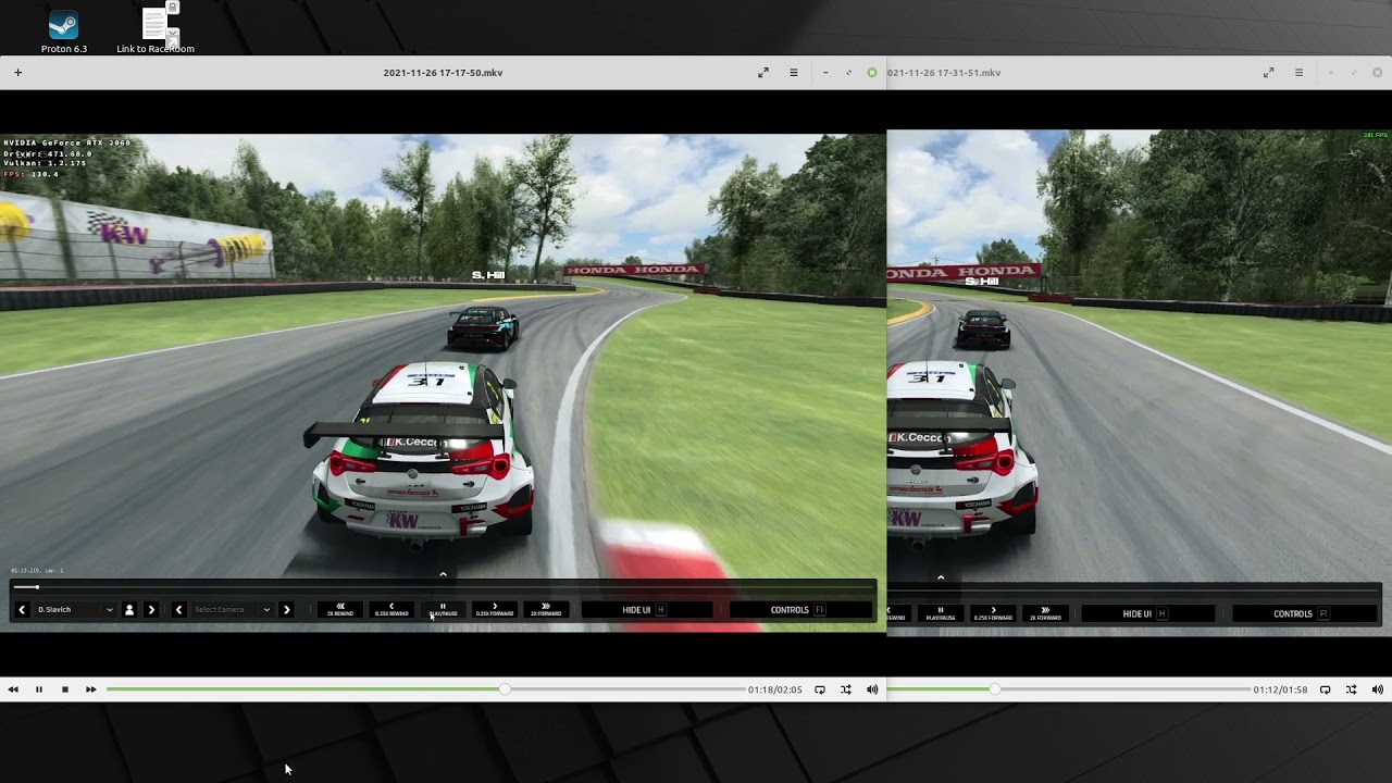 Raceroom Racing Experience Windows Vs linux - YouTube