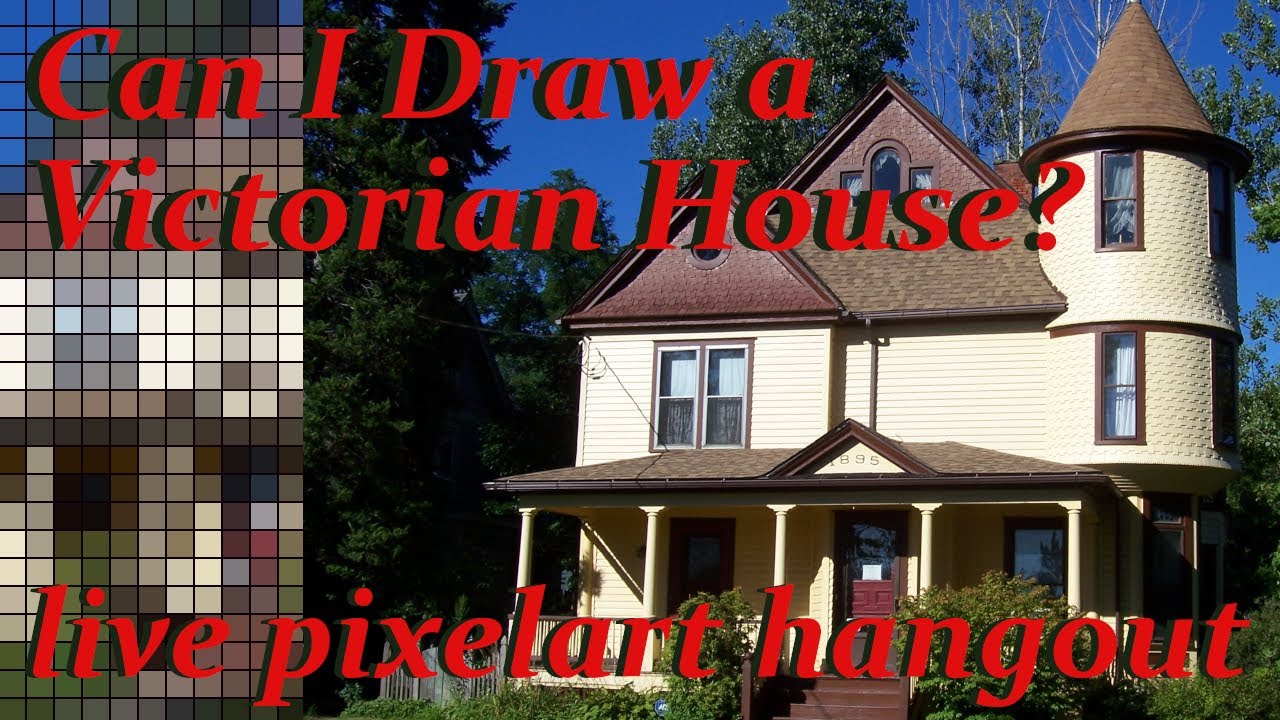 Drawing A Victorian House - Pixel Art Live - YouTube