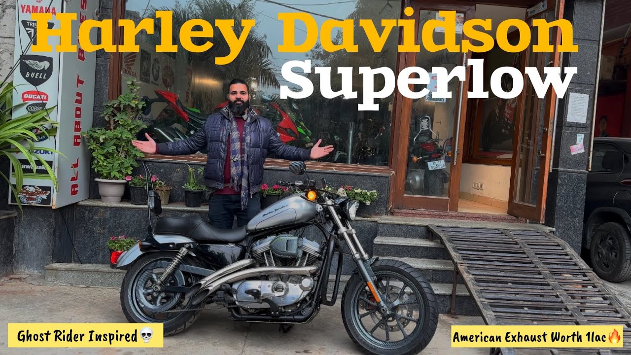 Fully Customised Harley Davidson Superlow inspired by Ghost Rider💀 only ...