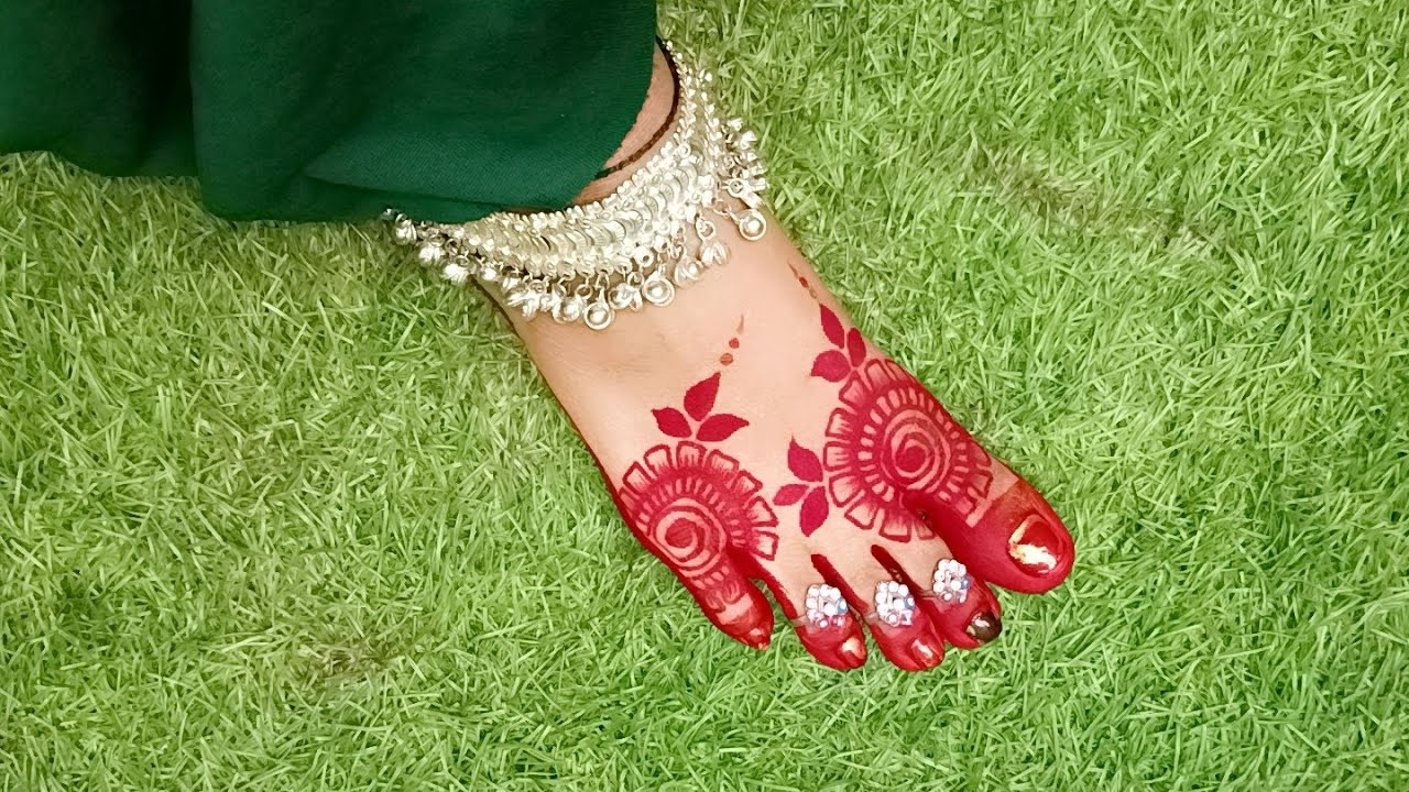 बंगाली दुल्हन alta design 🥰 bridle mehndi design।easy stylish and ...