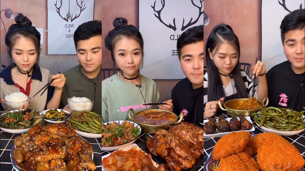 CHINESE MUKBANG WITH FAMILY SPICY FOOD(HOME FOOD) @Xiaoxuan Mukbang ...
