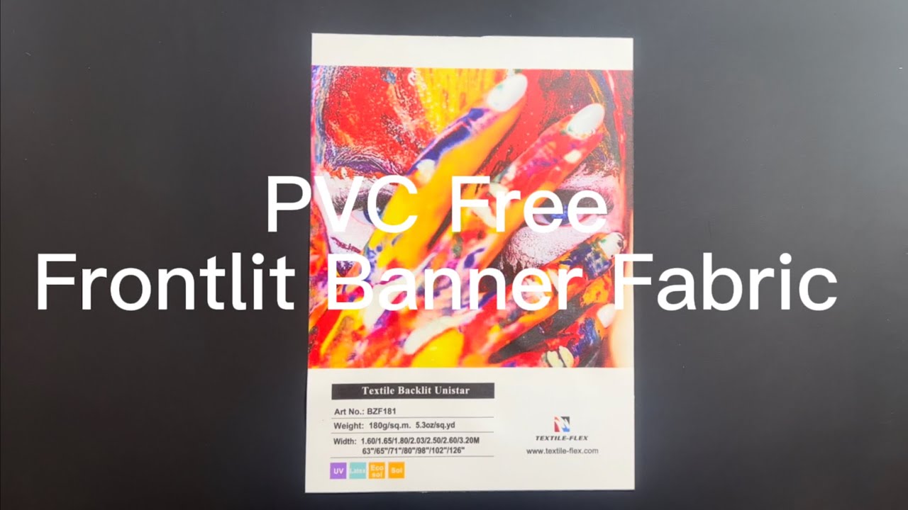 PVC Free Frontlit Banner Fabric - YouTube
