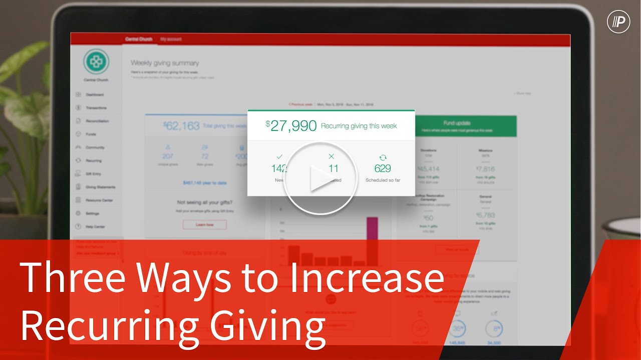 Three Ways to Increase Recurring Giving - YouTube