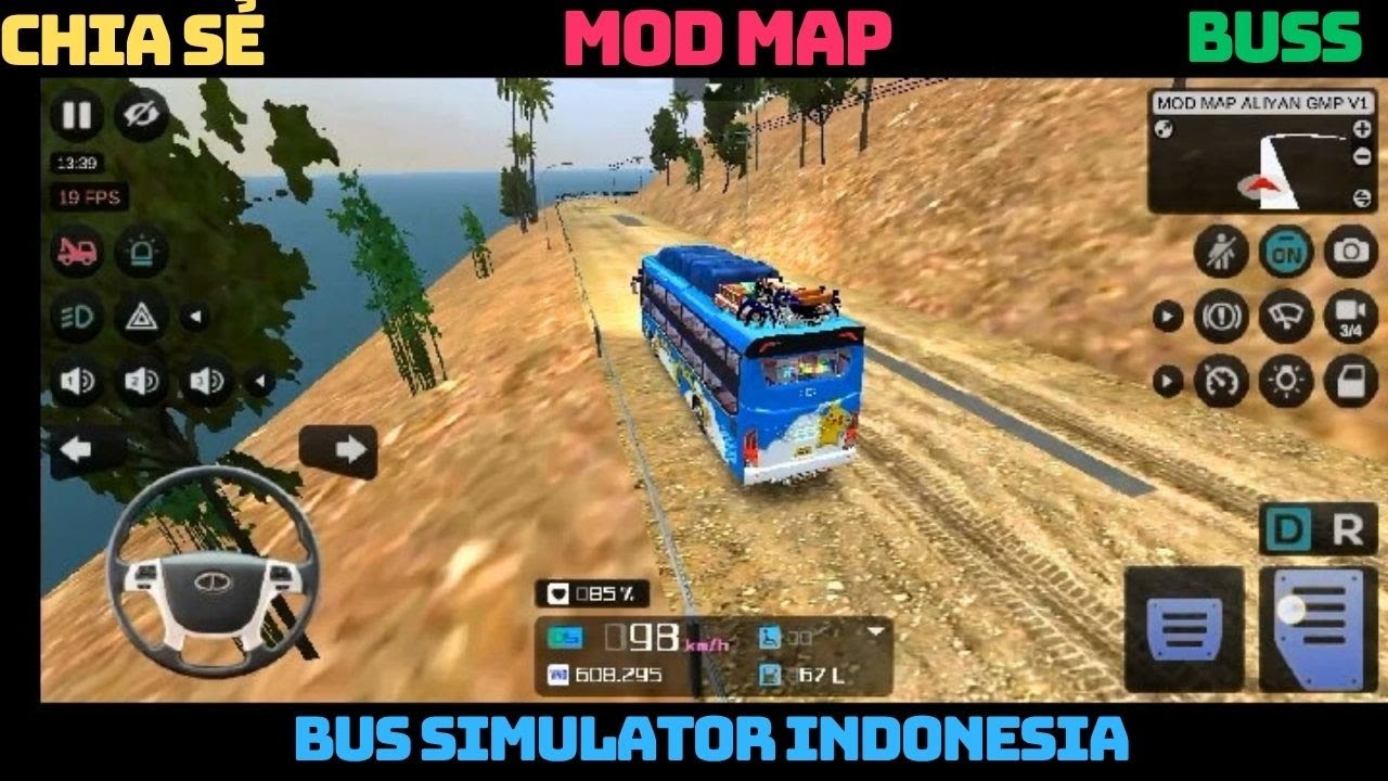 Chia sẻ mod map bus simulator Indonesia -yên game 2 8 25 - YouTube