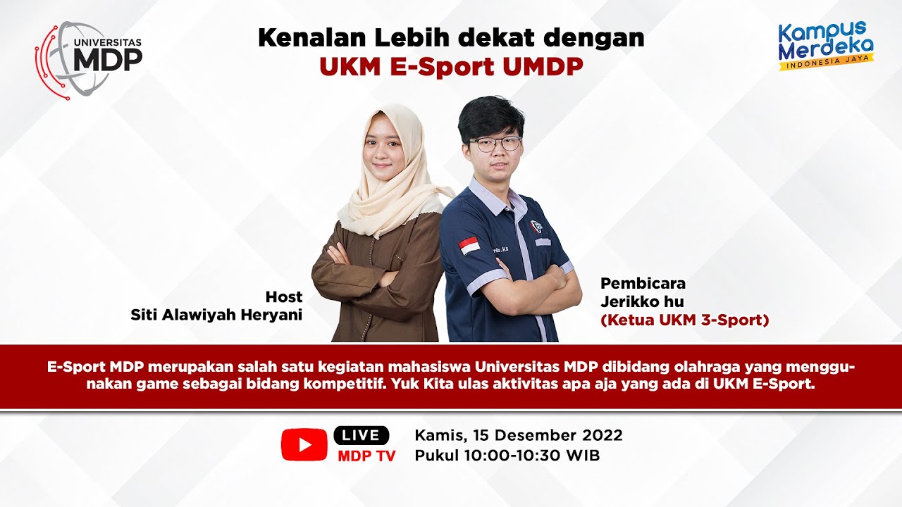 Kenalan Lebih dekat dengan UKM E-Sport UMDP - YouTube