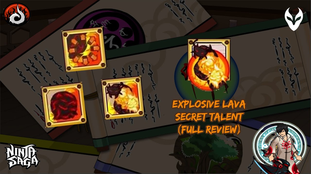 Ninja Saga - Explosive Lava Secret Talent (FULL REVIEW) 2026 - YouTube