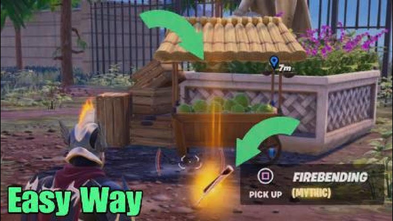 Easily Destroy a Cabbage Cart With Firebending - Fortnite Avatar ...