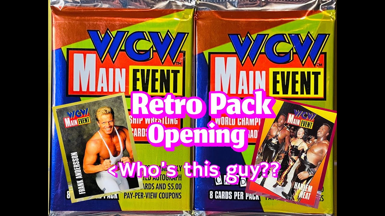 1995 WCW Main Event Wrestling cards Pack Opening Retro RIP Looking for ...