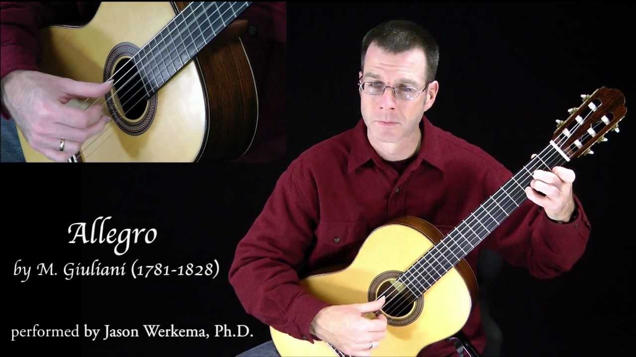 Allegro in A Minor -Giuliani - YouTube