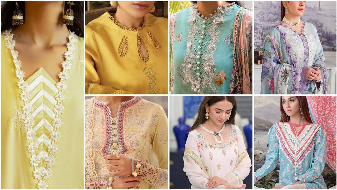 New Fancy neck design 2025/Churidar neck designs 2025/Mohri neck design ...