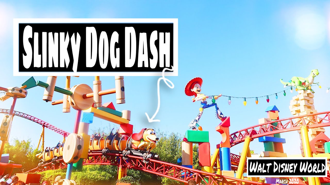 Slinky Dog Dash Ride Through: Walt Disney World March 2020 - YouTube