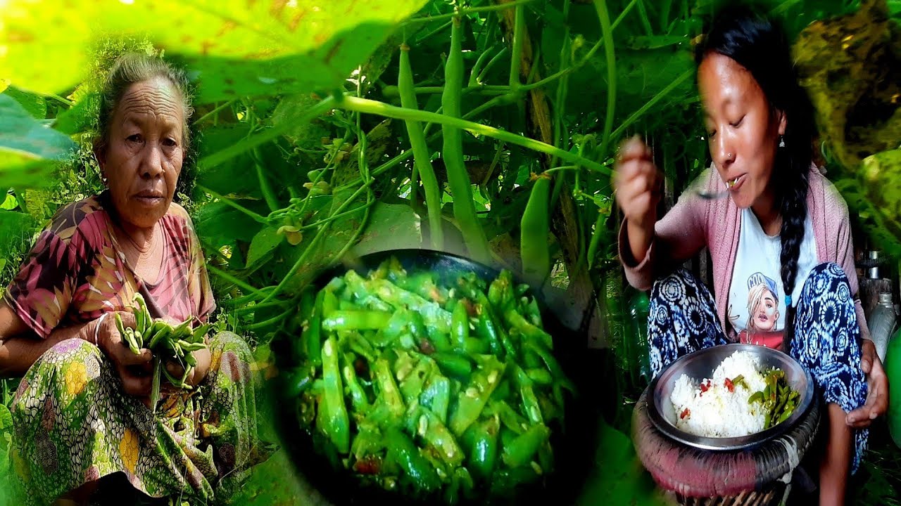 Bean Curry Recipe with rice in Rural Village | Village Cooking recipe ...