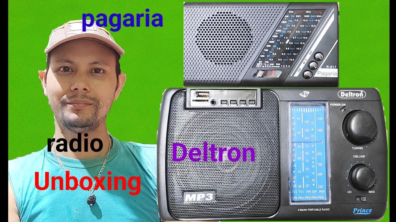 PAGARIA Portable Bluetooth FM Radio R-917 Deltron radio Unboxing - YouTube