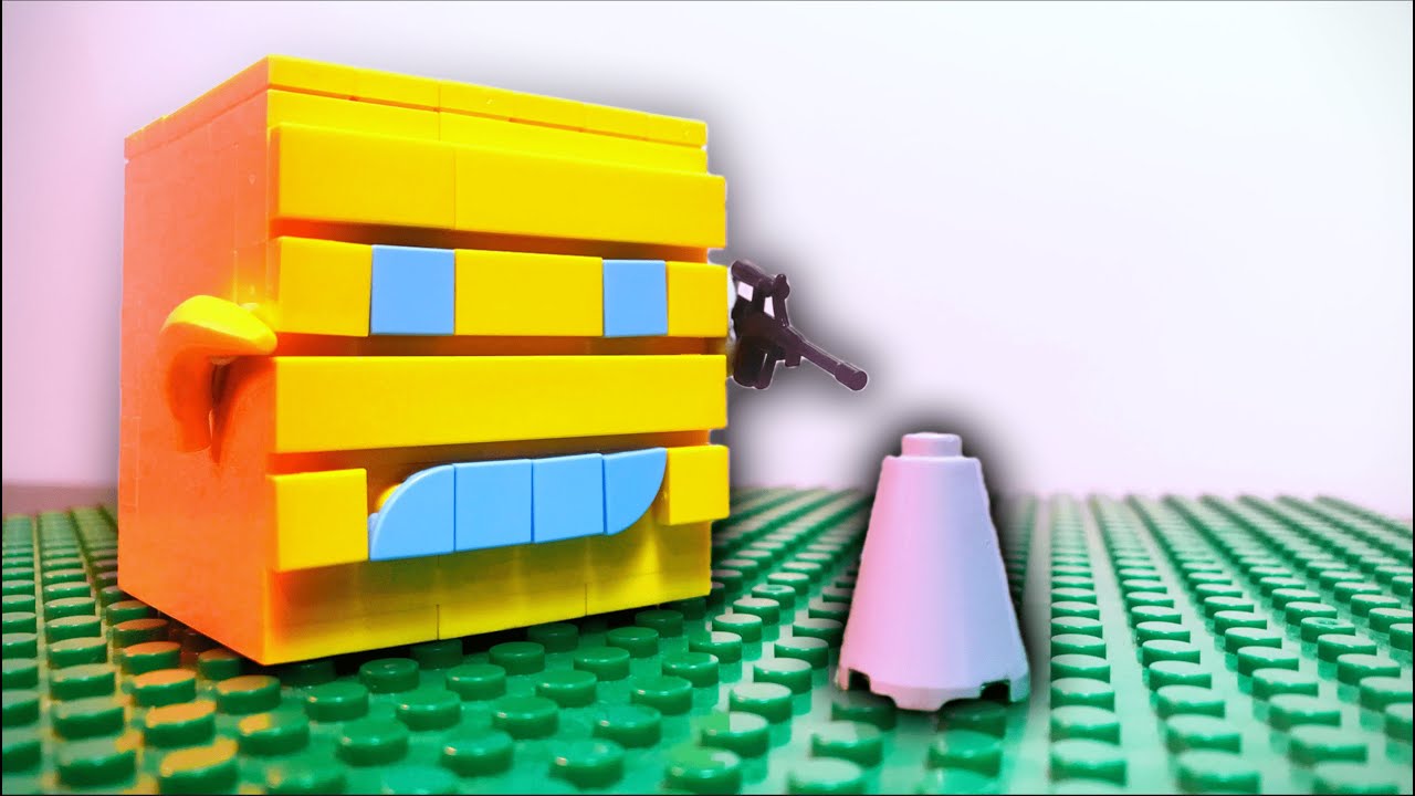 Geometry Dash Cube Vs Spike (LEGO Stop Motion) - YouTube