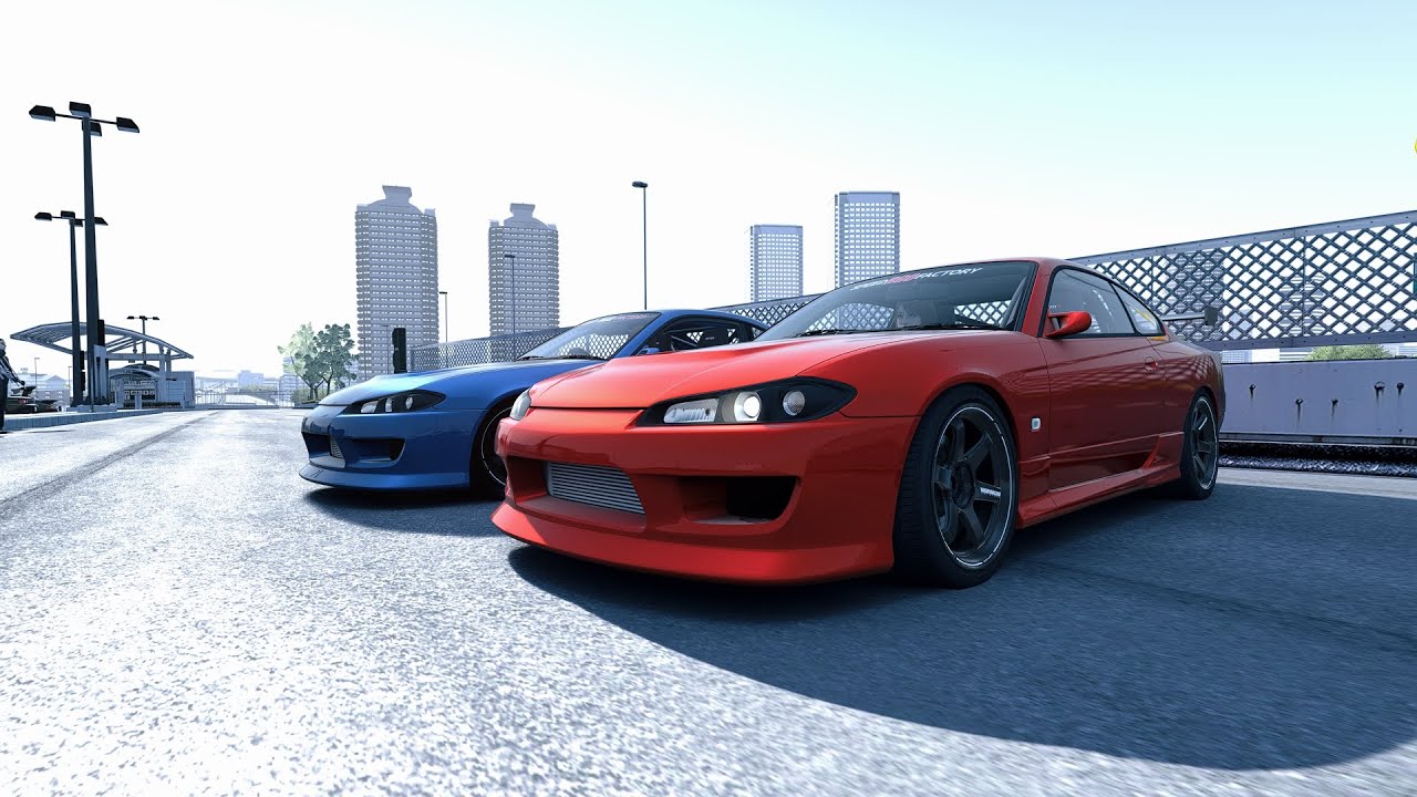 Asetto corsa 2x Silvia S15 wangan. - YouTube