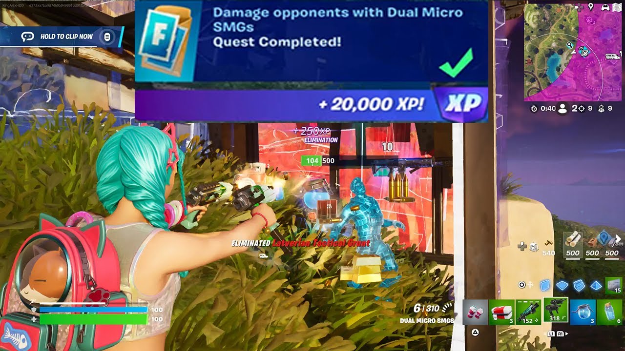 How to EASILY Damage opponents with Dual Micro SMGs in Fortnite Quest ...