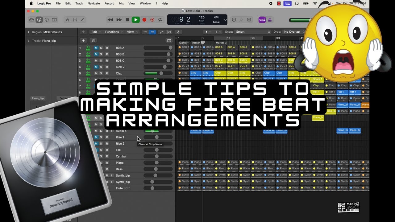 Simple Tips To Making FIRE Beat Arrangements In Logic Pro X - YouTube