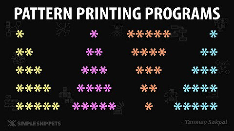 Pattern Printing Programs(with Full C++ Program Codes) - YouTube