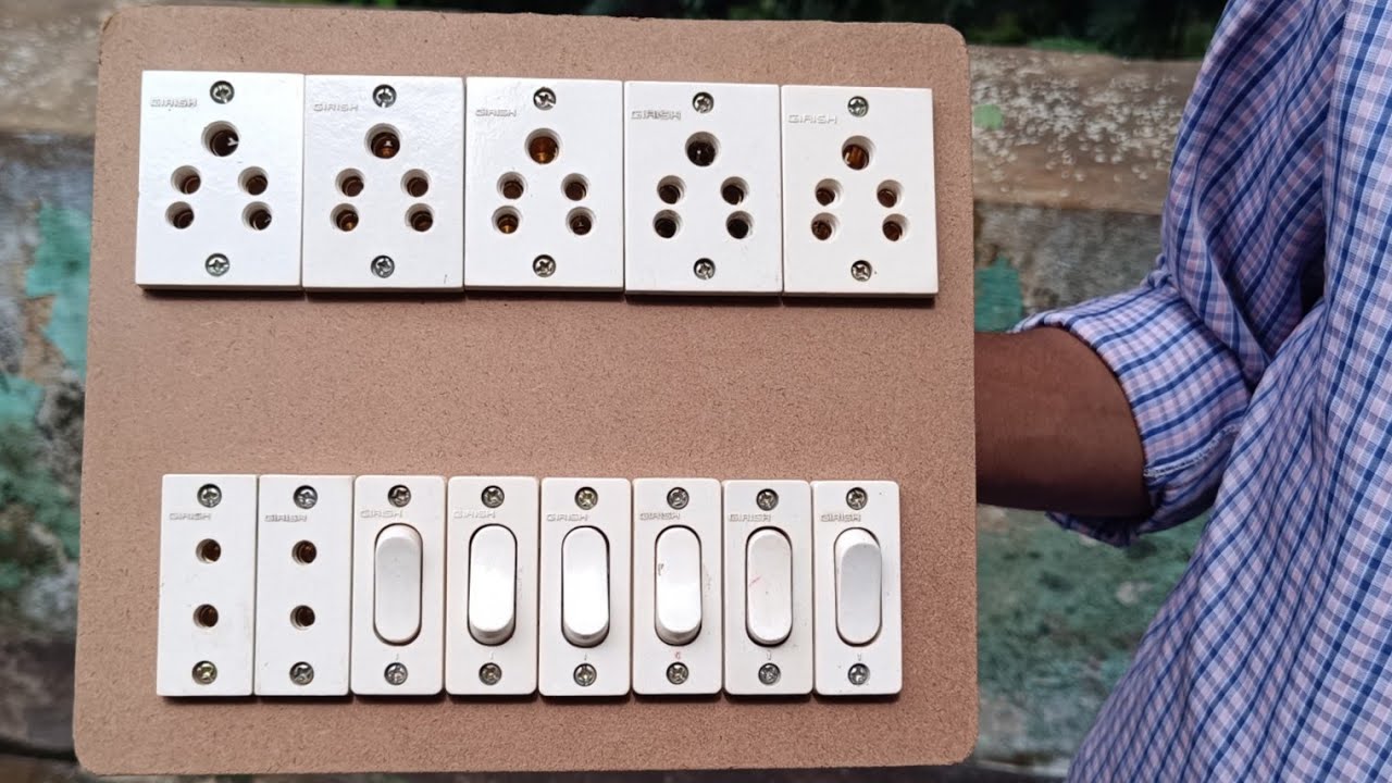 5 five pin socket 2 two pin socket 6 switch board wiring connection and ...