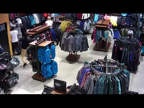 FLASH MOB ROBBERY AT OUTLET MALL