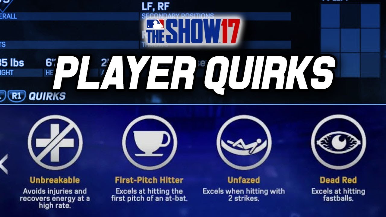 Player Quirks: Why They're So Important in MLB The Show 17 - YouTube