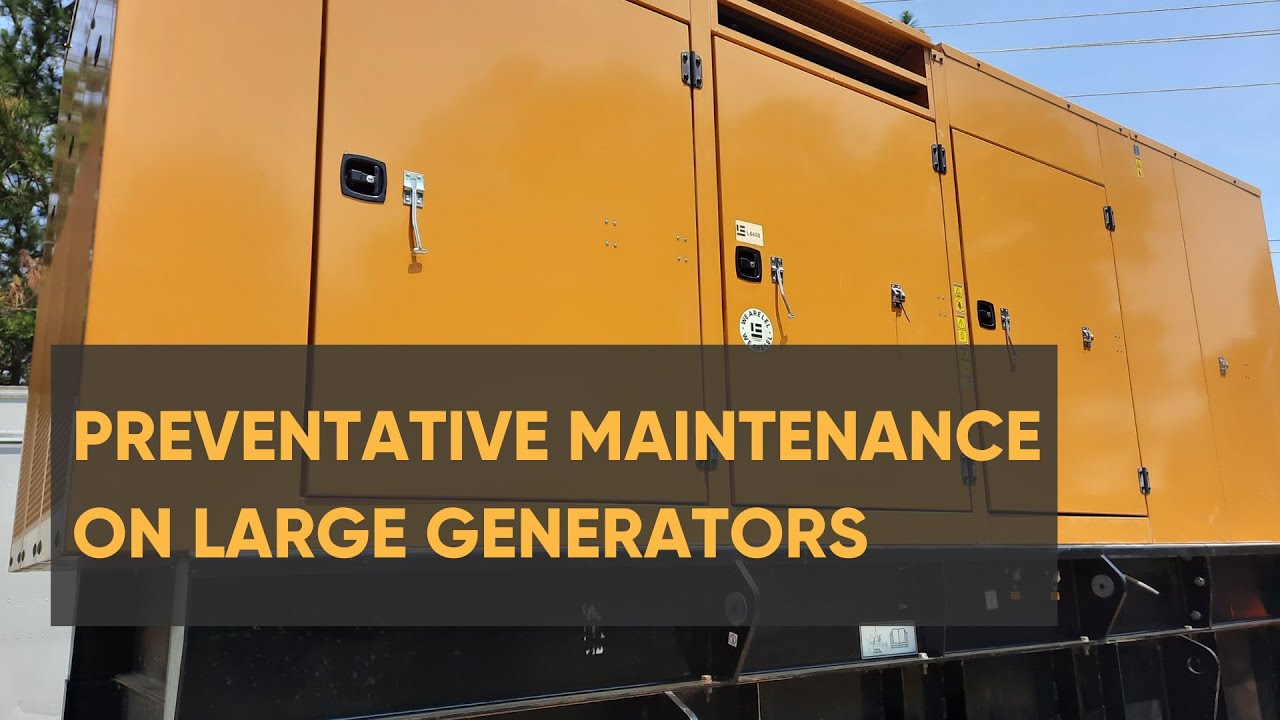 How We Do Preventative Maintenance On Large Generators - YouTube